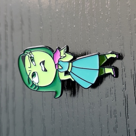 Disney | Jewelry | Disneys Inside Out Disgust Inspired Enamel Pin ...
